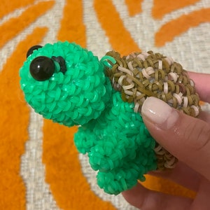 Rainbow Loom Loomigurumi Turtle - Etsy