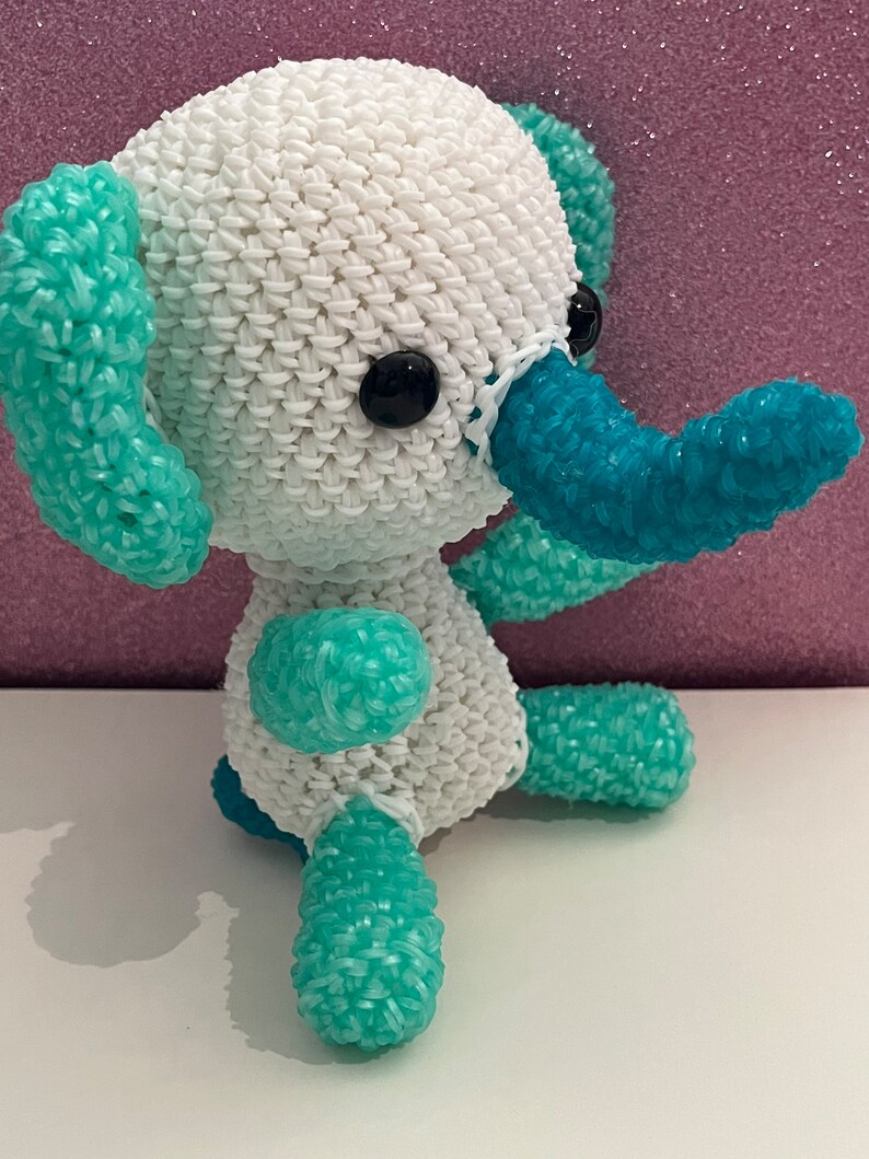 Rainbow Loom Loomigurumi Jumbo Elephant - Etsy