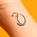 Cat Swirl Temporary Tattoo / Cat Tattoos / Animal Tattoos - Etsy