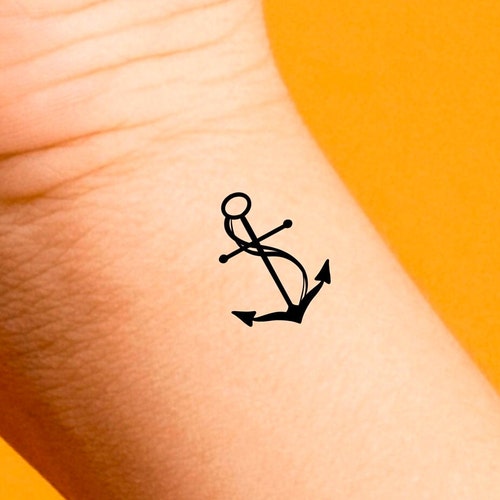 Small Anchor Temporary Tattoo - Etsy