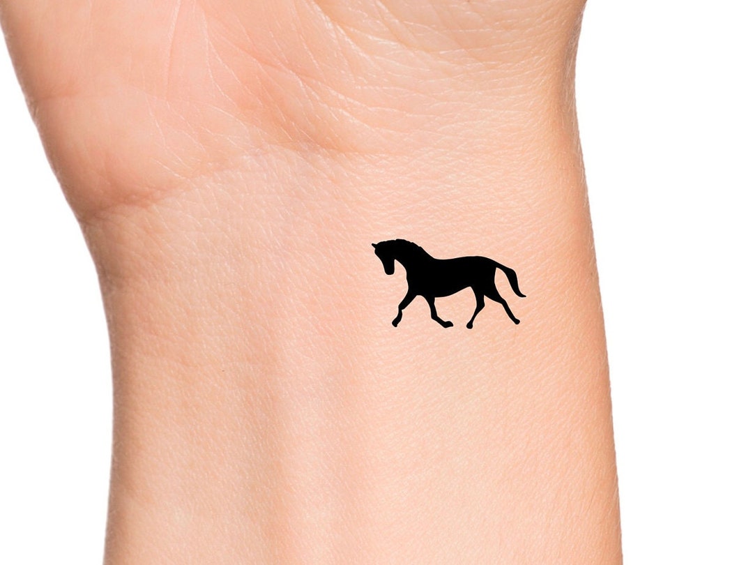 Small Horse Temporary Tattoo / Animal Tattoos / Equestrian Tattoo - Etsy