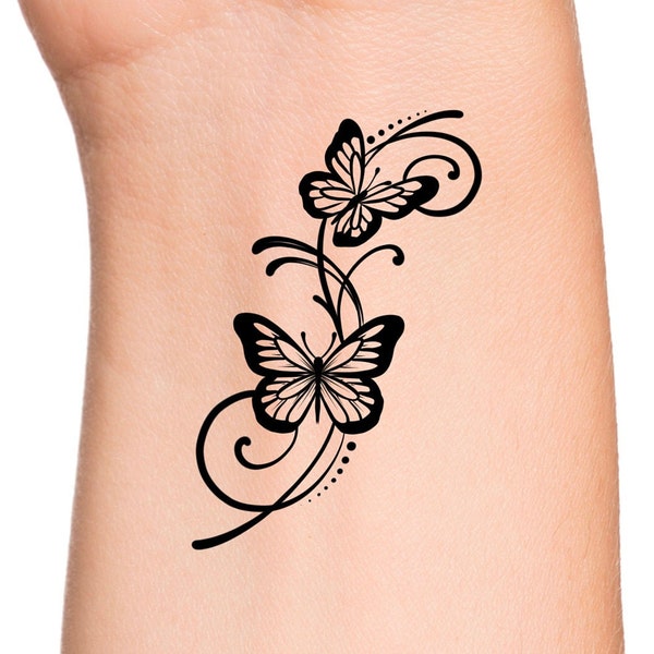 Temporary Tattoo Butterfly - Etsy