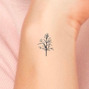 Small Tree Temporary Tattoo - Etsy