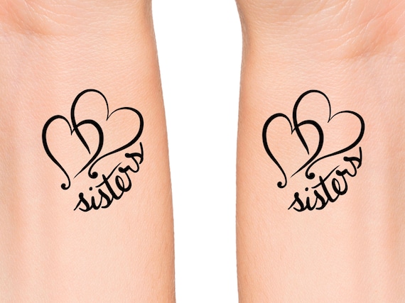 Matching Heart Tattoos For Best Friends