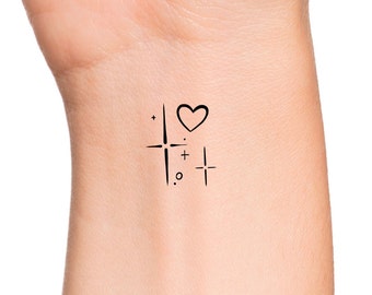 Three Stars Temporary Tattoo / Star Temporary Tattoo / Stars Tattoo ...