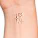 Heart Hummingbird Temporary Tattoo / Bird Tattoos / Animal Tattoos ...