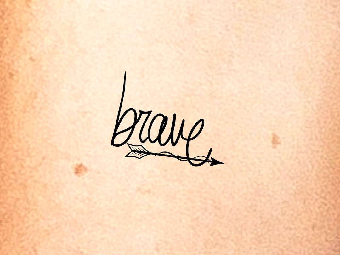 Brave Arrow Temporary Tattoo - Etsy