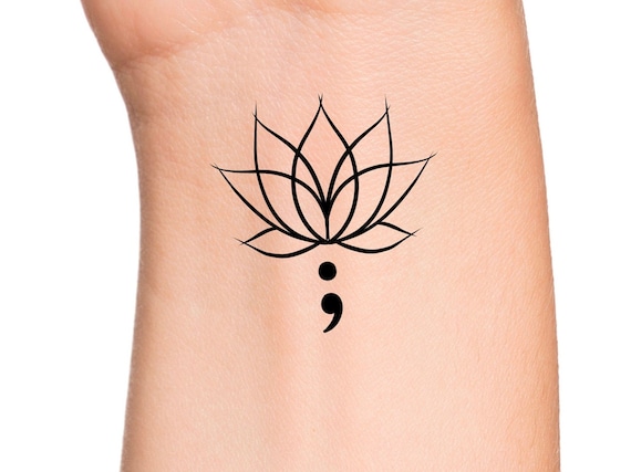Simple Lotus Blossom Tattoo