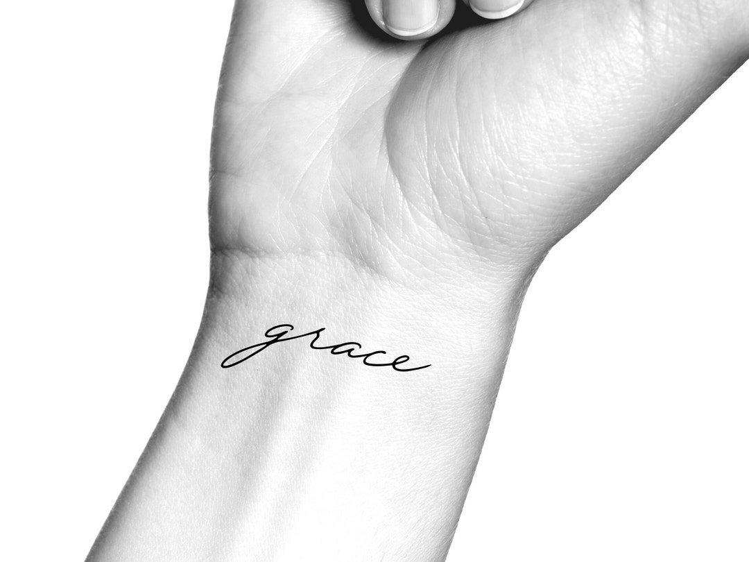 Grace Temporary Tattoo - Etsy
