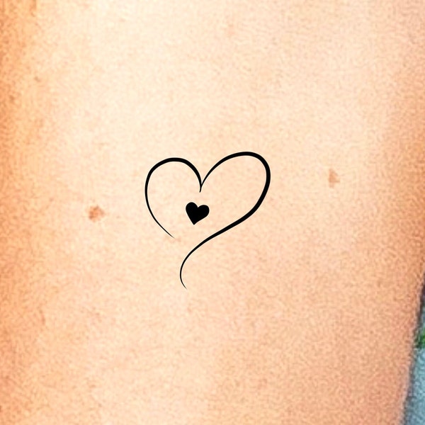 Small Heart Tattoo - Etsy