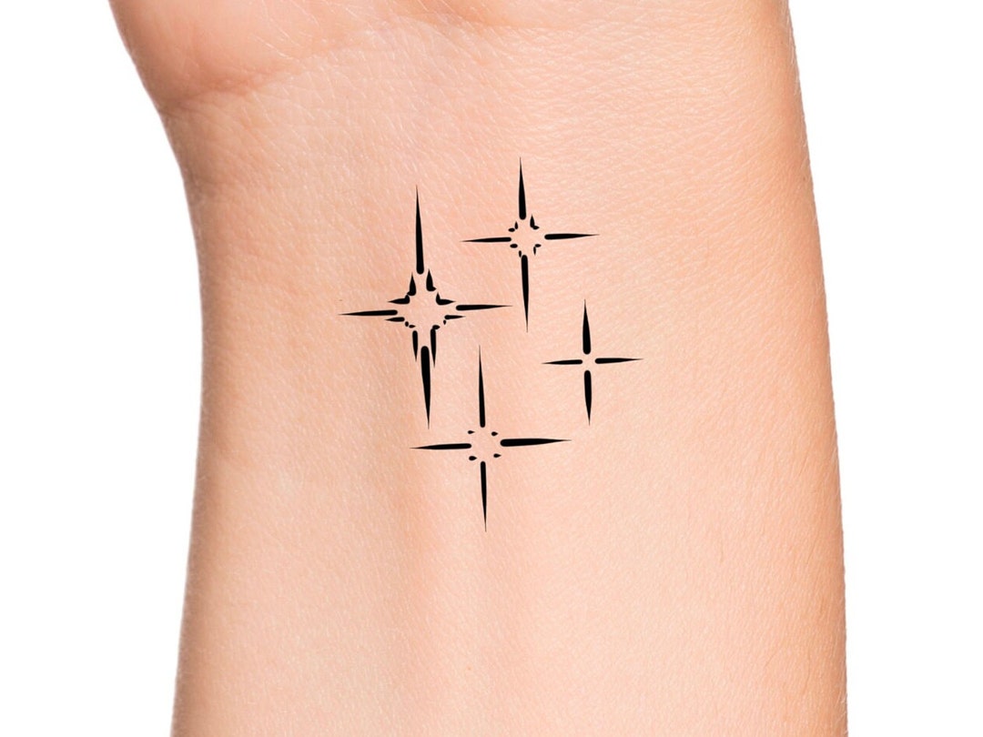 4 Stars Temporary Tattoo - Etsy