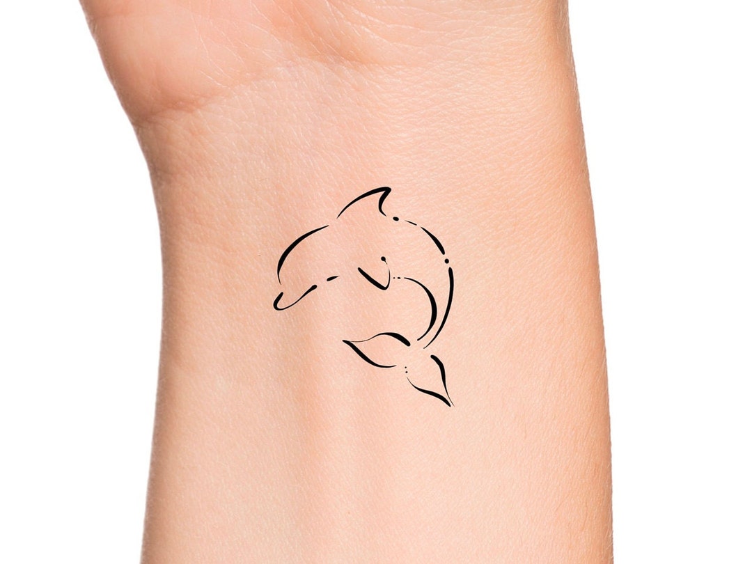 Simple Dolphin Tattoo