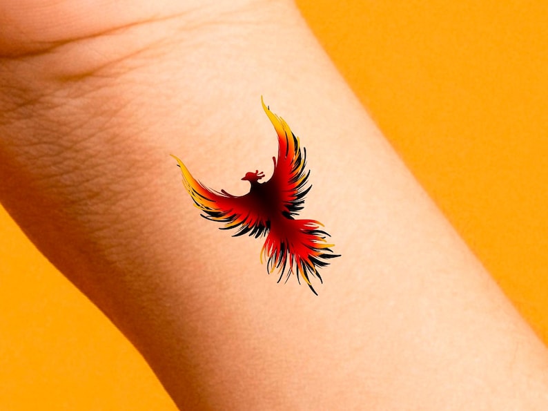 Phoenix Temporary Tattoo / From the Ashes Tattoo - Etsy