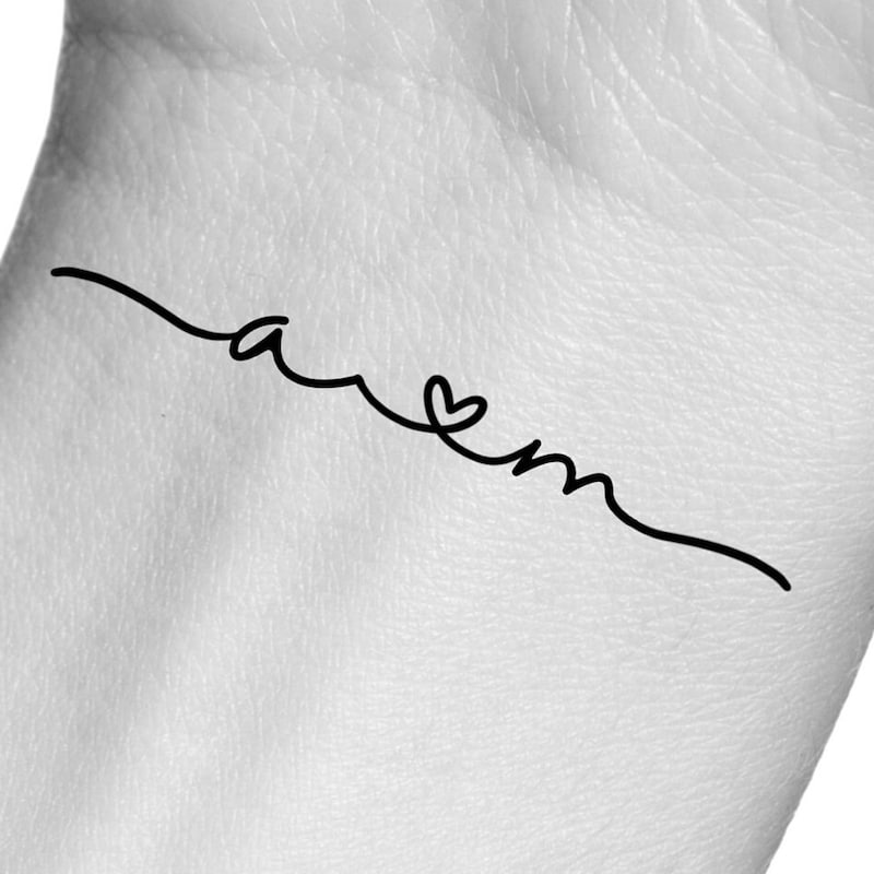 Tattoo With Small Heart - Etsy