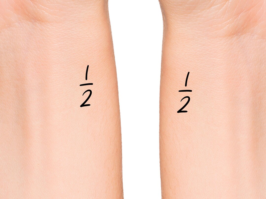 Matching 1/2 Temporary Tattoo / Best Friend Tattoos / Bff Tattoos ...