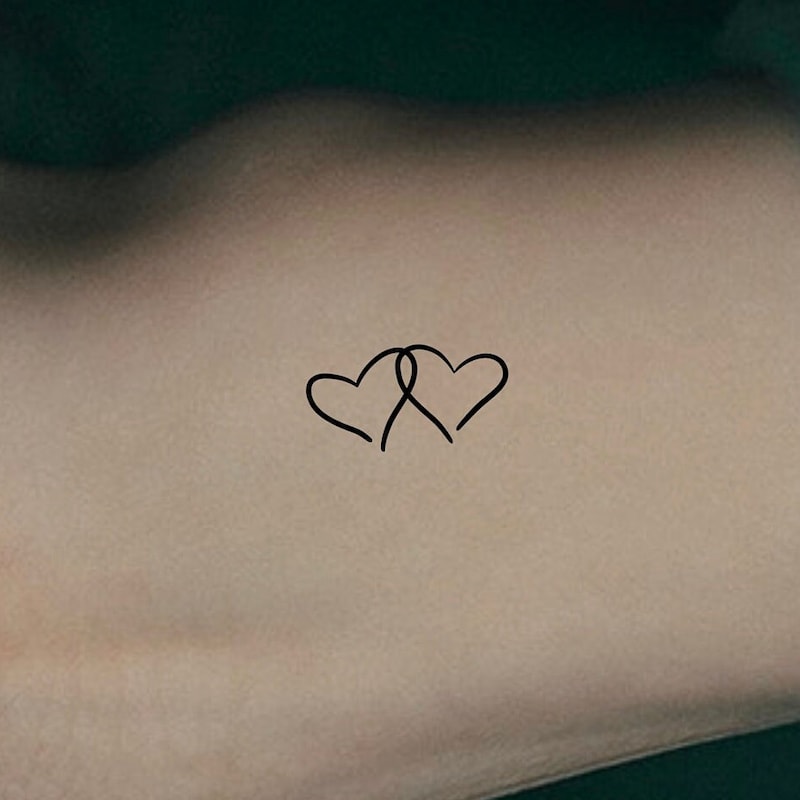 Connecting Hearts Tattoo - Etsy