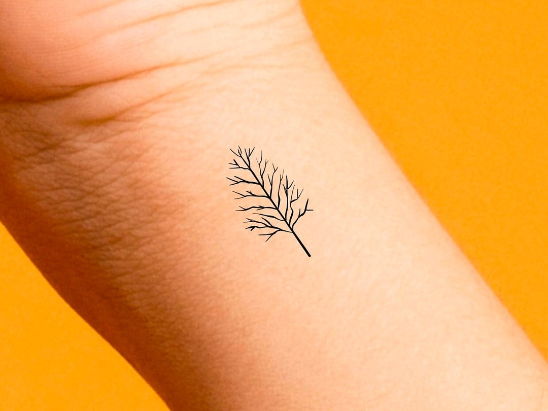 Minimalist Tree Temporary Tattoo - Etsy
