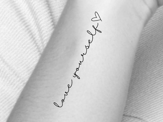 Love Yourself Quotes Tattoos