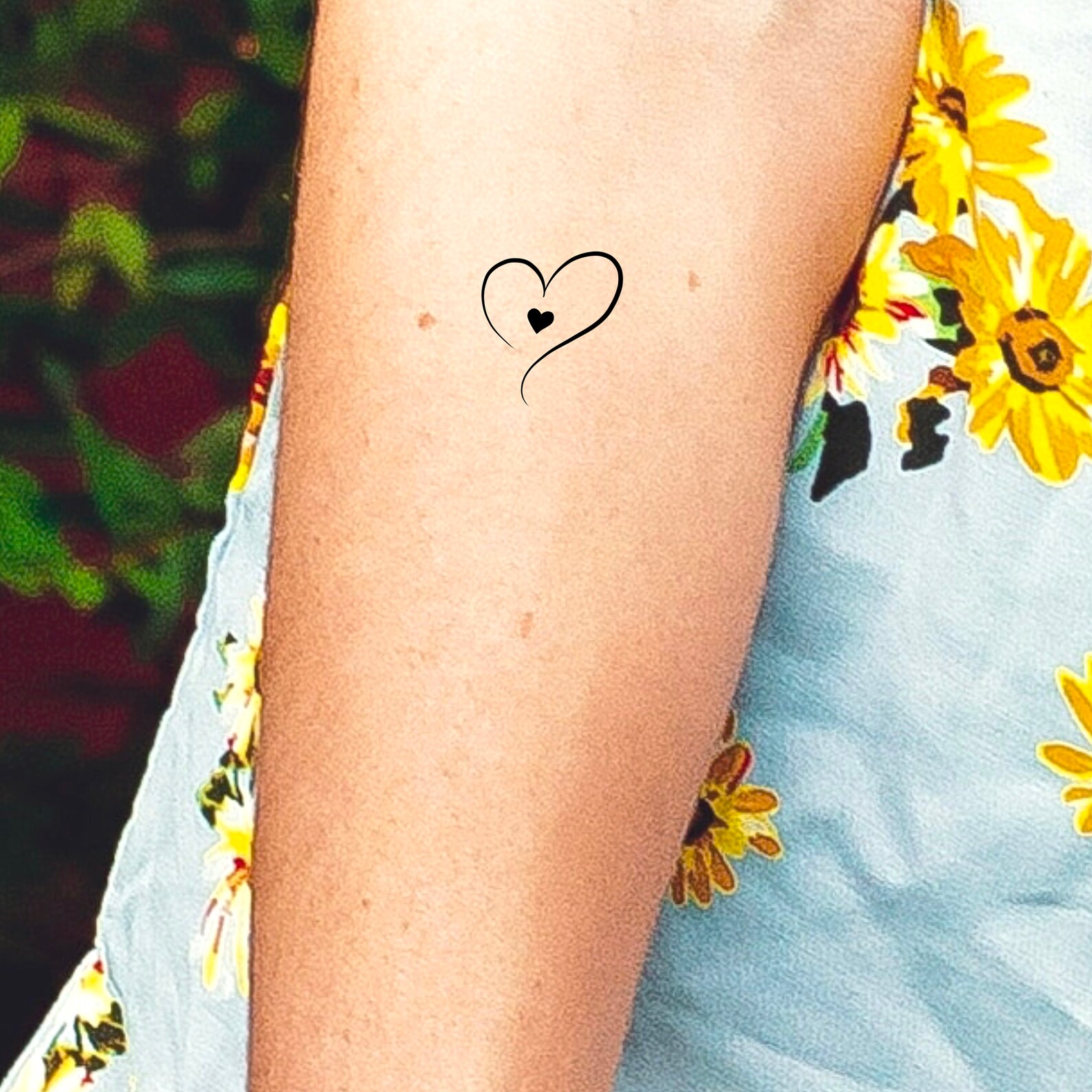 Heart Temporary Tattoo - Etsy