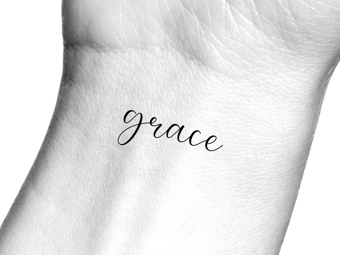 Grace Temporary Tattoo - Etsy