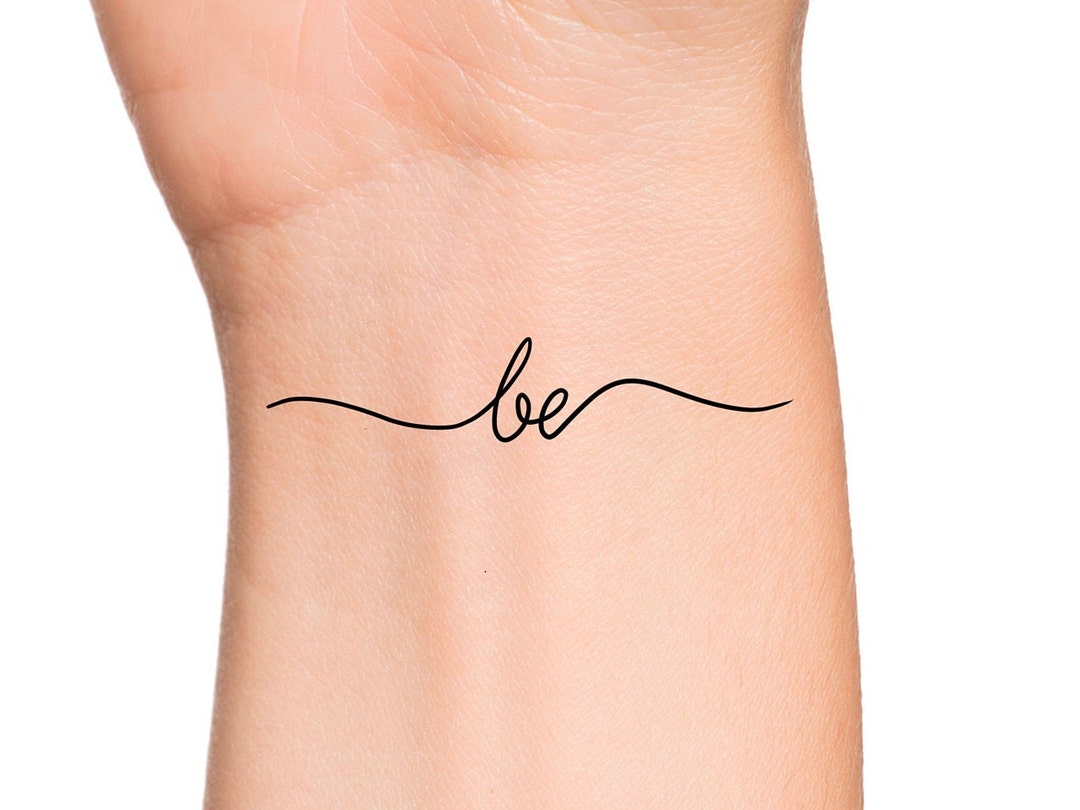 Be Temporary Tattoo - Etsy