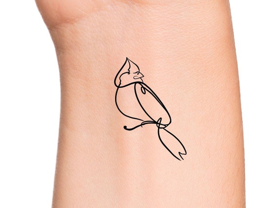 Cardinal Drawing Tattoo