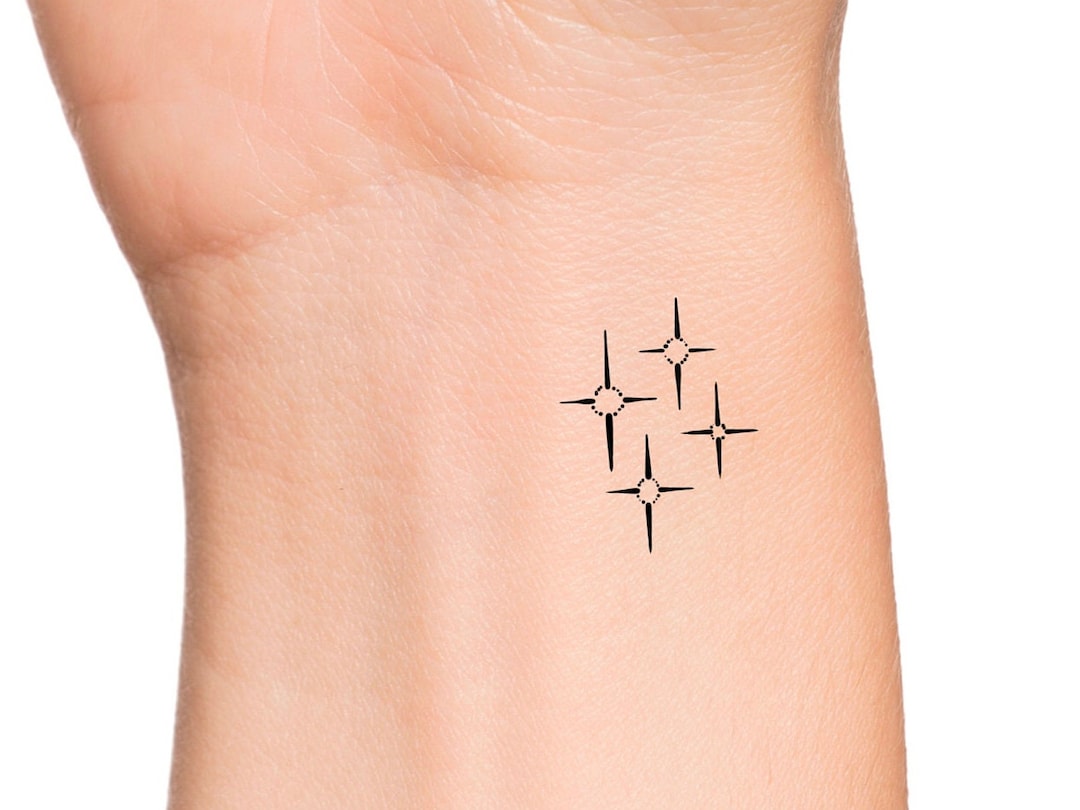4 Stars Temporary Tattoo - Etsy