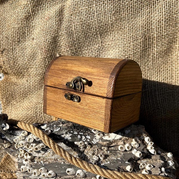 Wooden Treasure Chest - Etsy