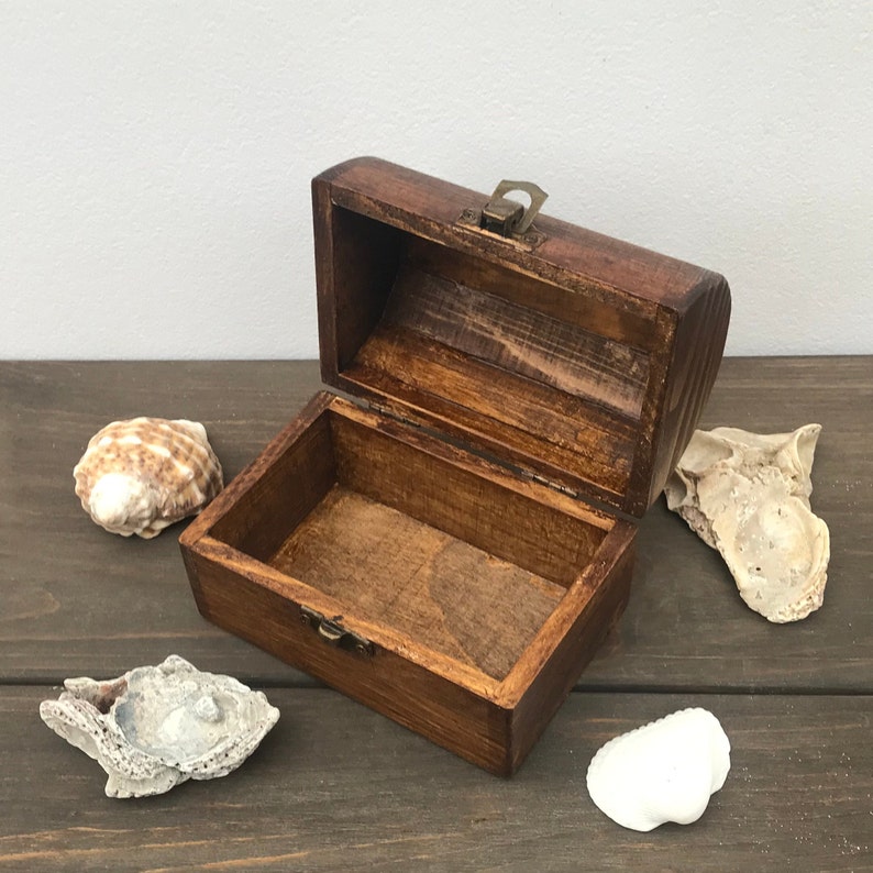 Small Wooden Treasure Chest Mini Pirate Chest Wooden Trunk - Etsy