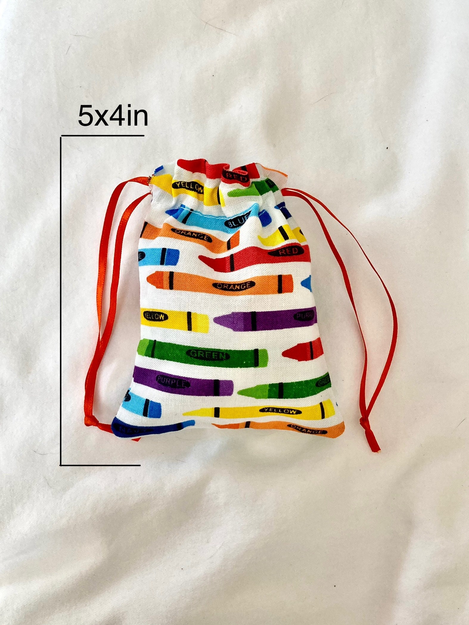 Classroom Crayon Fabric Gift Bags - Etsy