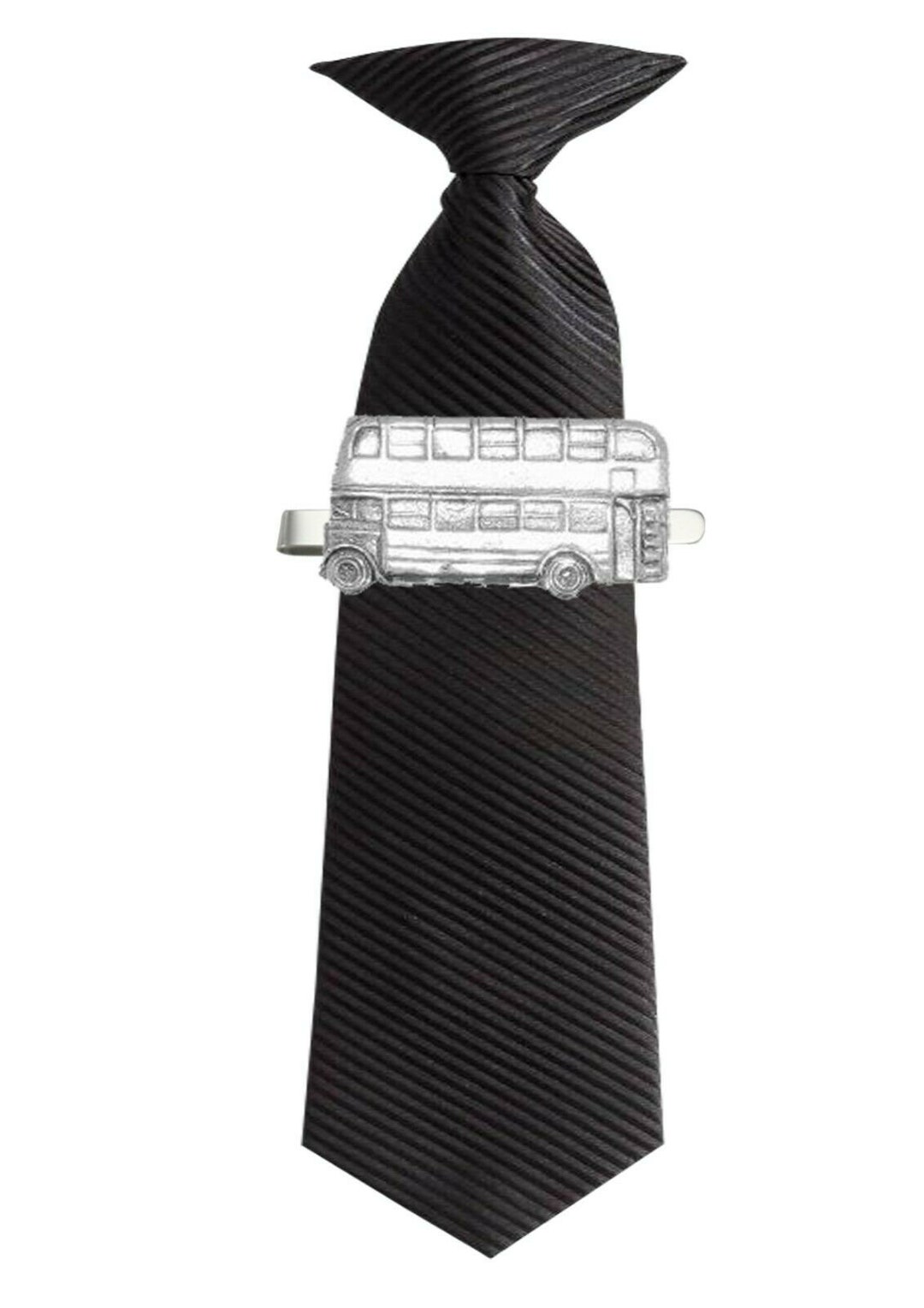 Pp-t09 Bus Double Decker Made From Fine English Pewter on a Tie Clip ...