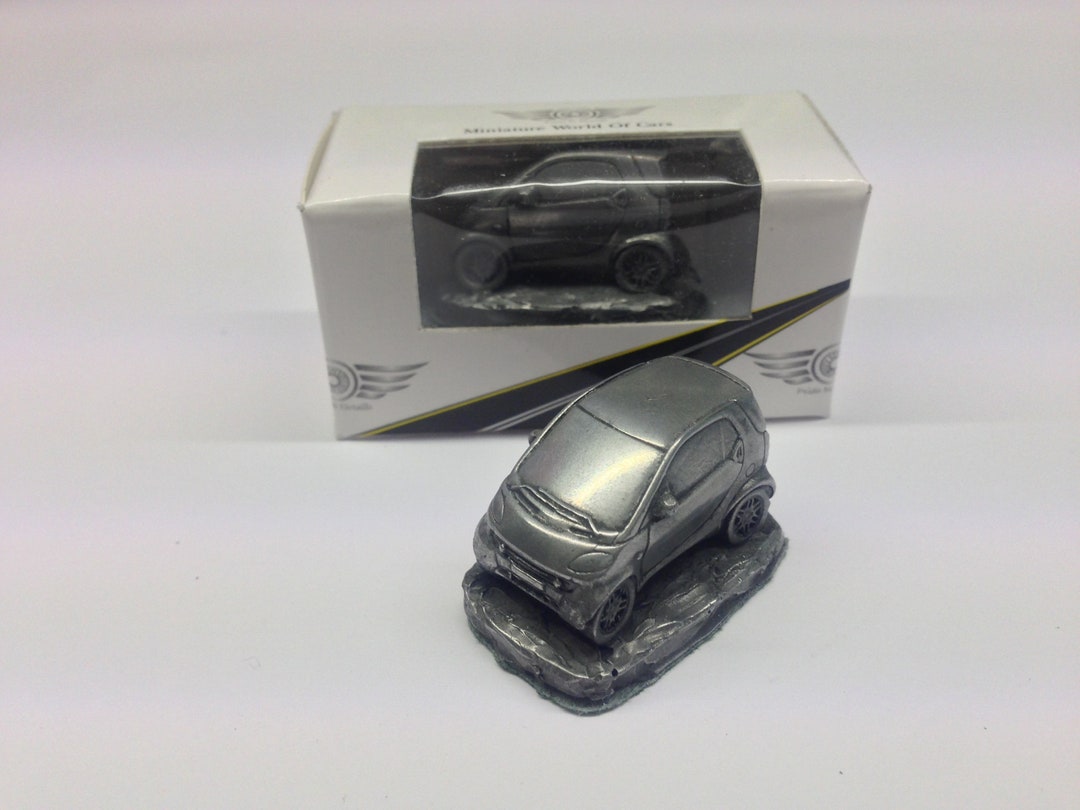 Micro Classic Car Pewter Effect 1:92 Scale Model Car Handmade - Etsy