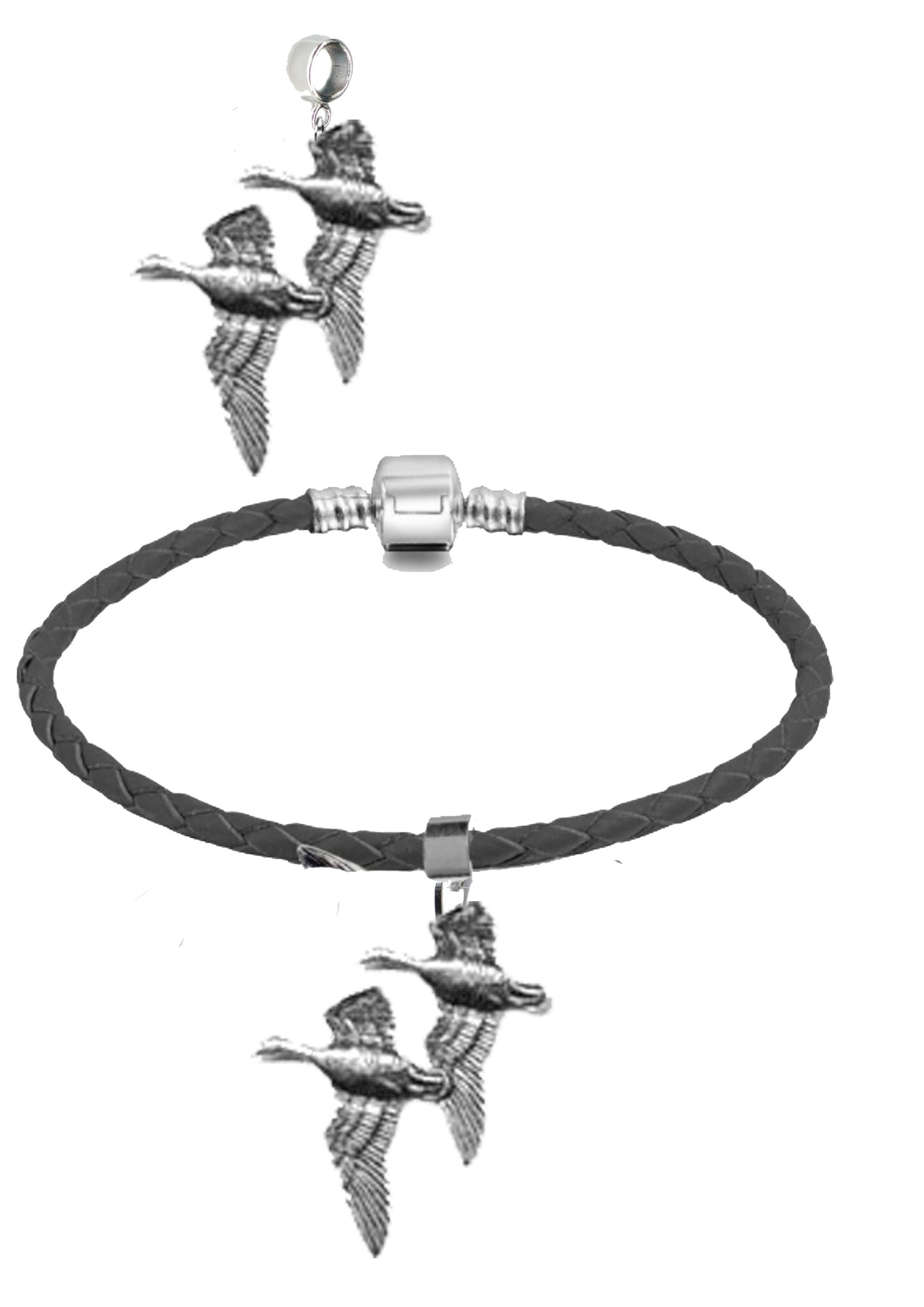 B26 Geese Charm / Pendant on a Bail Has a 5mm Hole to Fit - Etsy UK