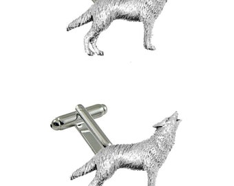 Wolf Cufflinks | Etsy
