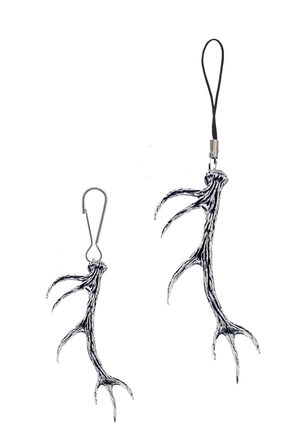A58 Red Stag Antler English Pewter Emblem on a Mobile Phone Charm or ...