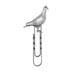 Ppb04 Pigeon Bird Pewter on a Bookmark Clip Slide Metal Ticket - Etsy UK