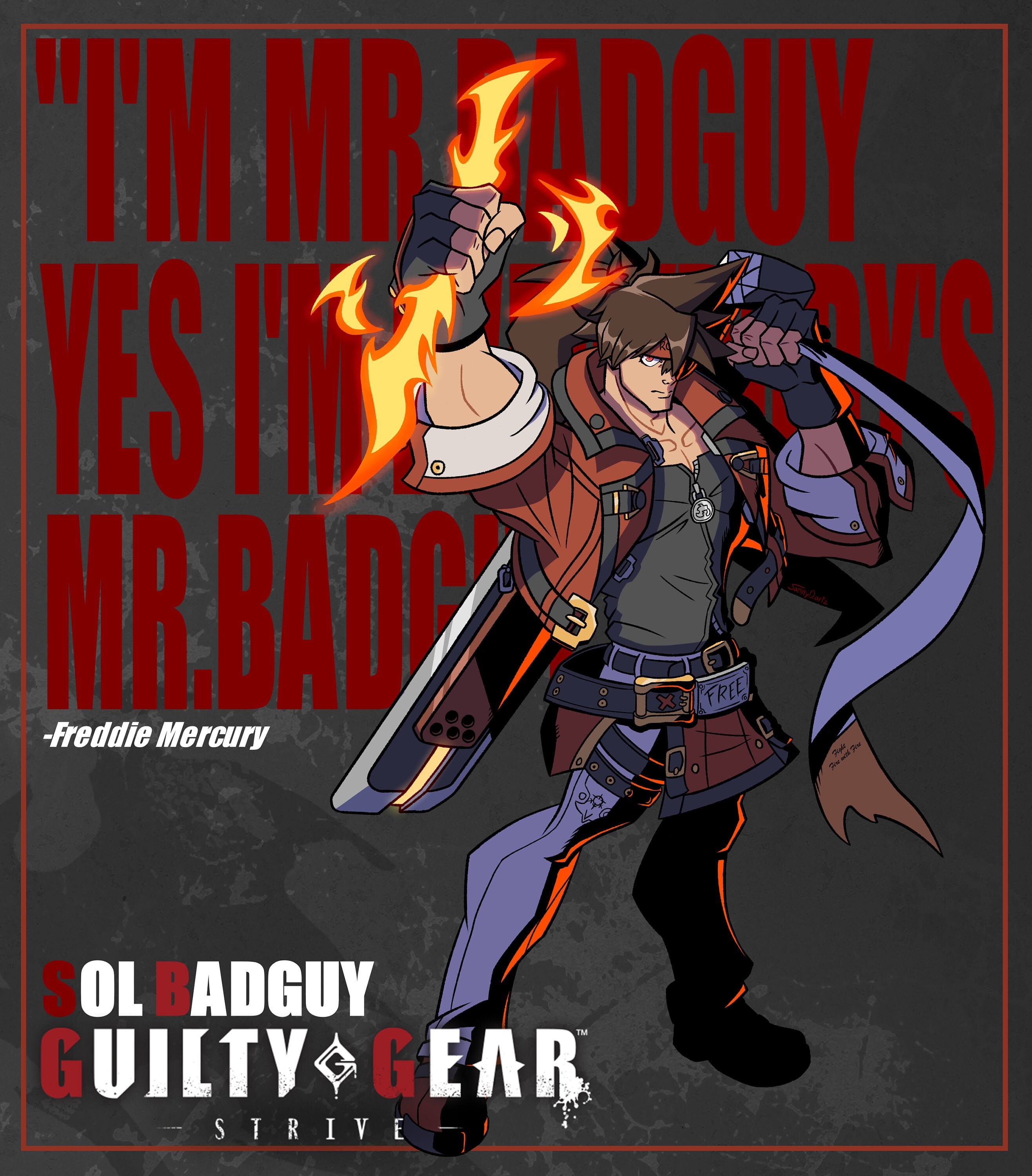 Sol Badguy Print - Etsy