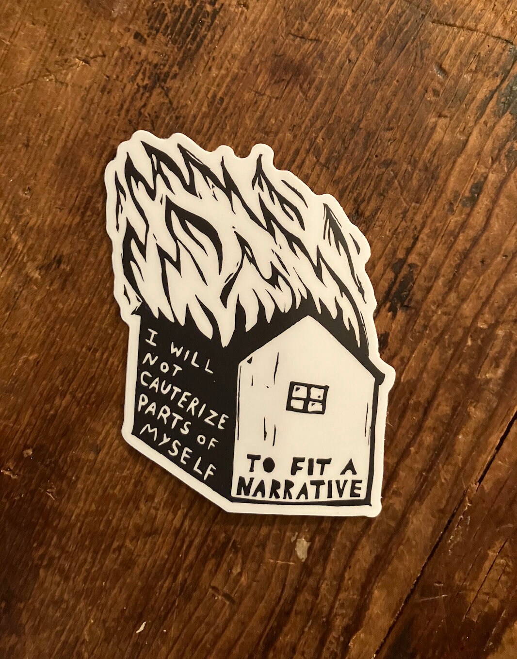 I Will Not... Fit a Narrative 3 Vinyl Sticker - Etsy