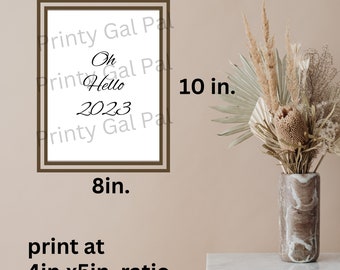 Oh Hello 2023 Print - Etsy