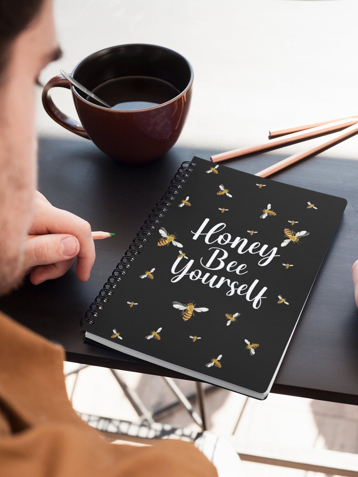 Honey Bee Yourself Spiral Notebook for a Bee Lover Bee - Etsy