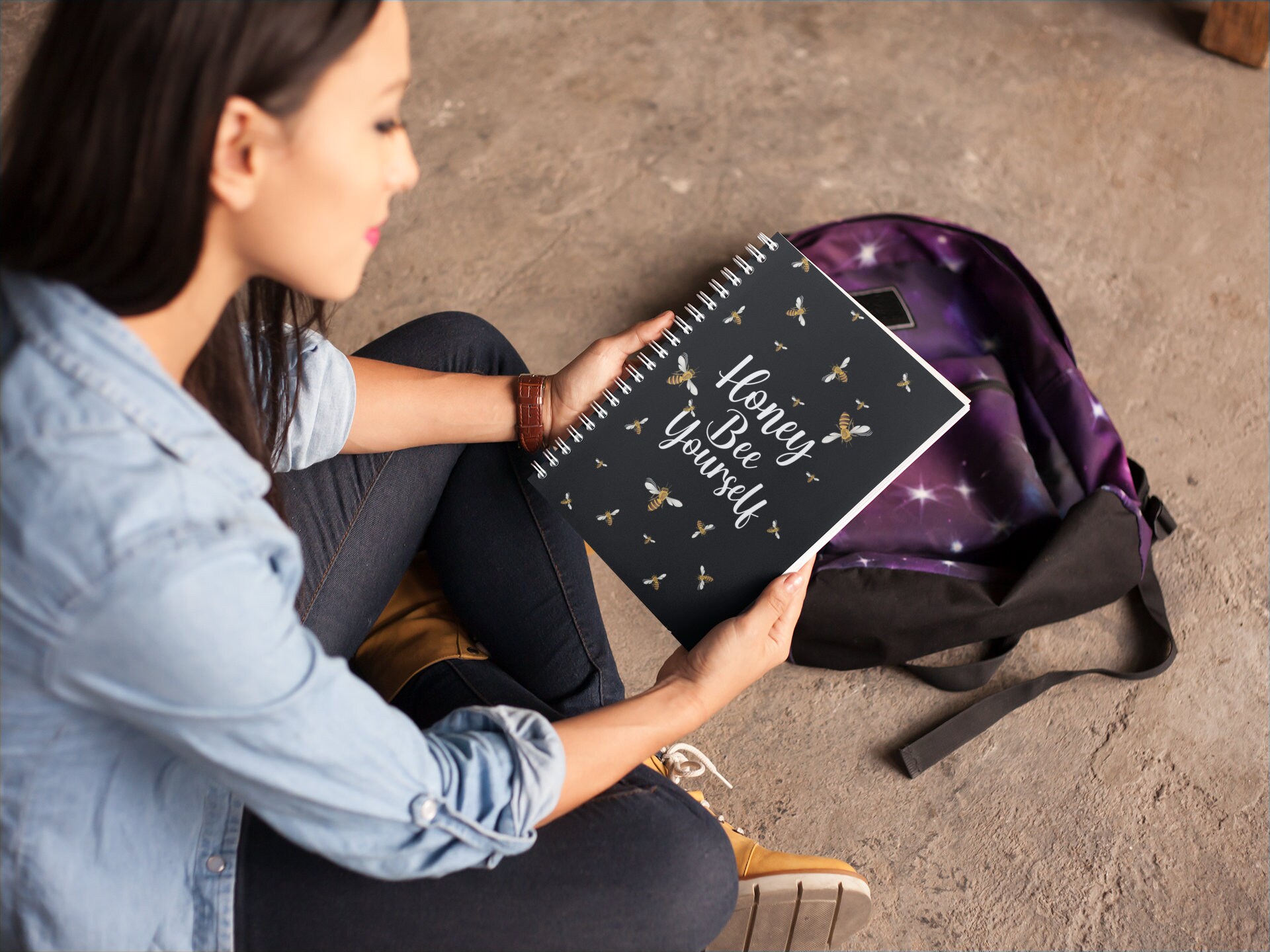 Honey Bee Yourself Spiral Notebook for a Bee Lover Bee - Etsy