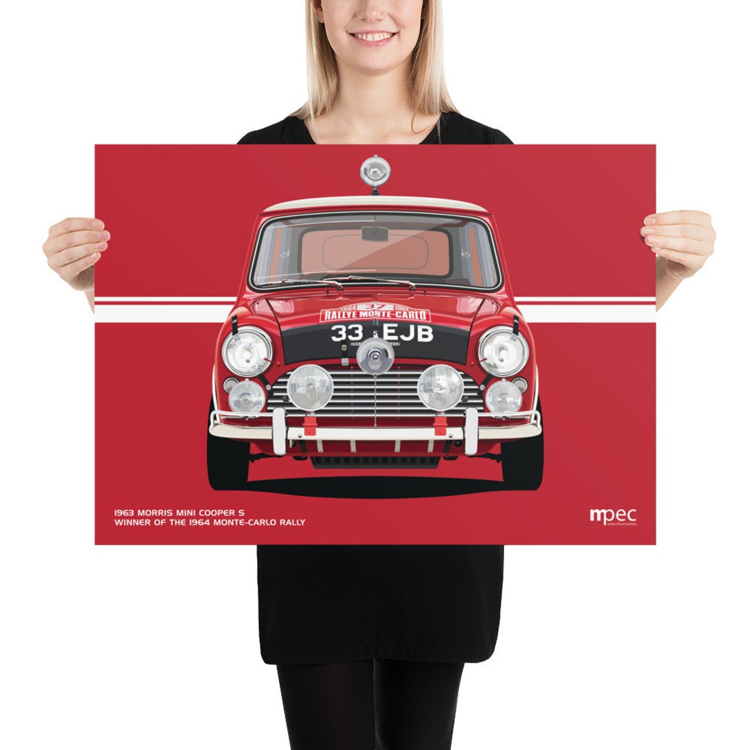 Illustration 1963 Morris Mini Cooper S 1964 Monte-carlo Rally Winner 33 ...