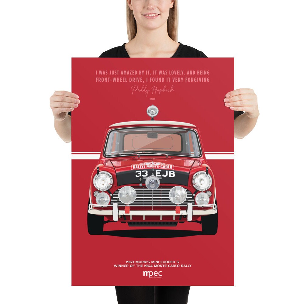 Illustration 1963 Morris Mini Cooper S 1964 Monte-carlo Rally Winner 33 ...