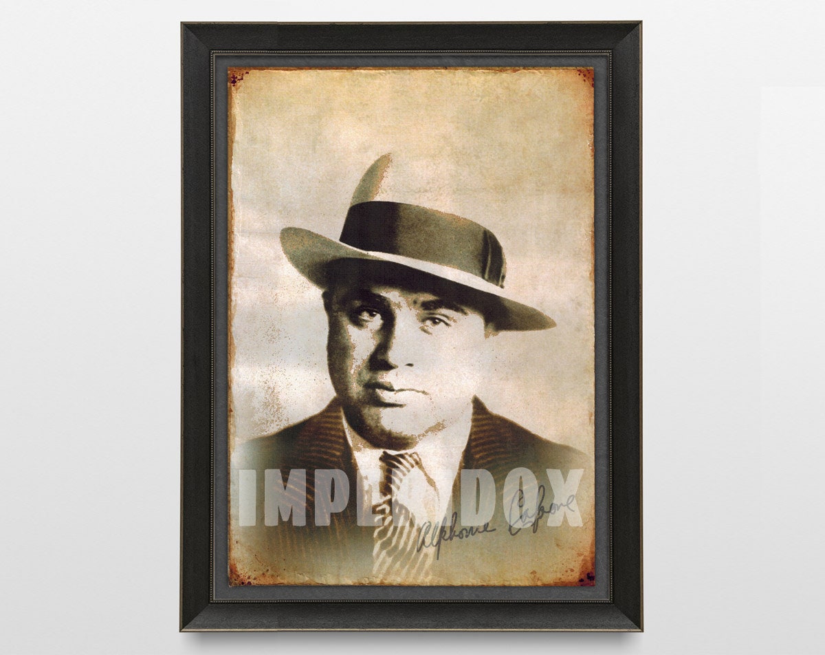 Al Capone Print Aged Reproduction Print of Al Capone - Etsy