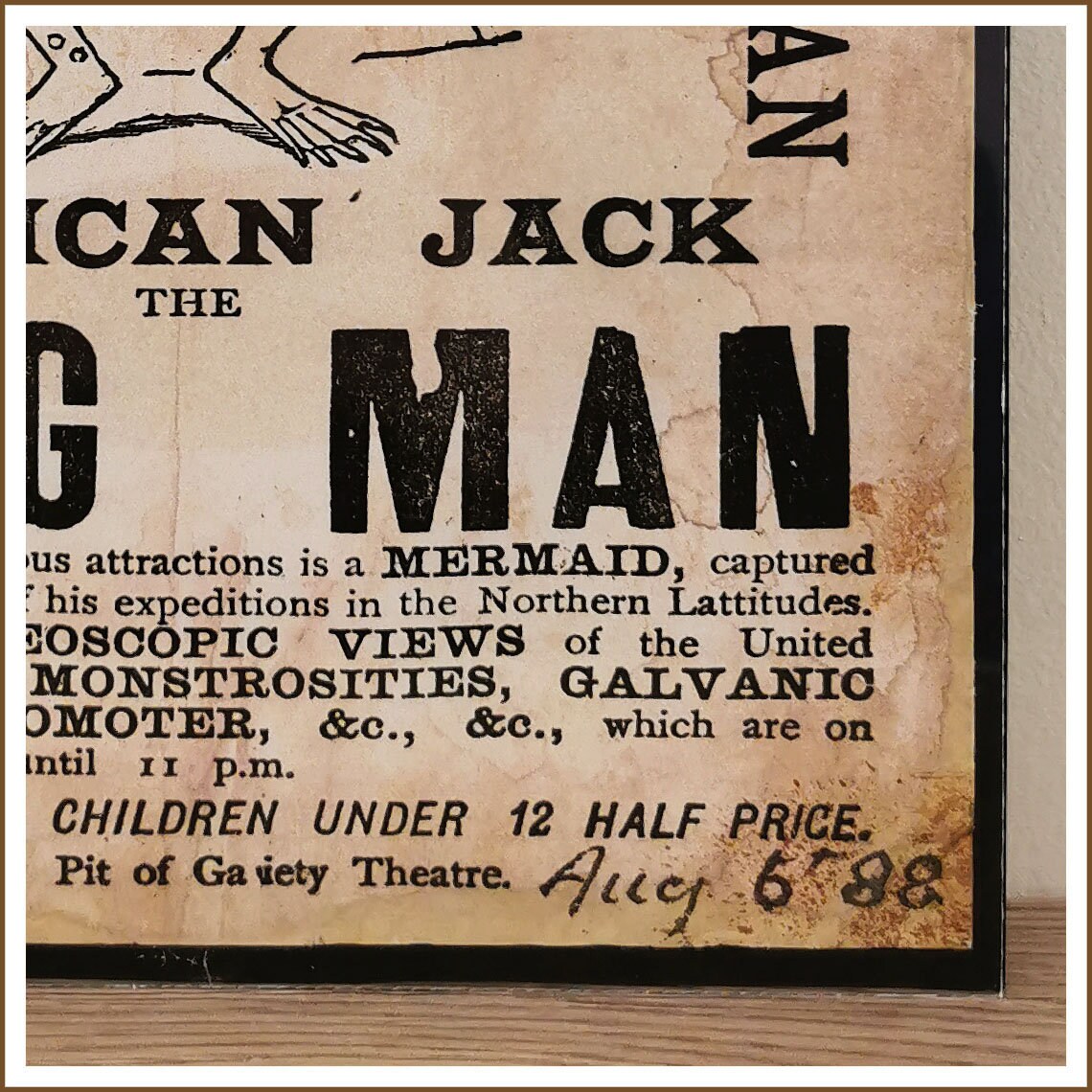 American Jack the Frog Man, Frog Man Carnival Print, Frog Man Print ...