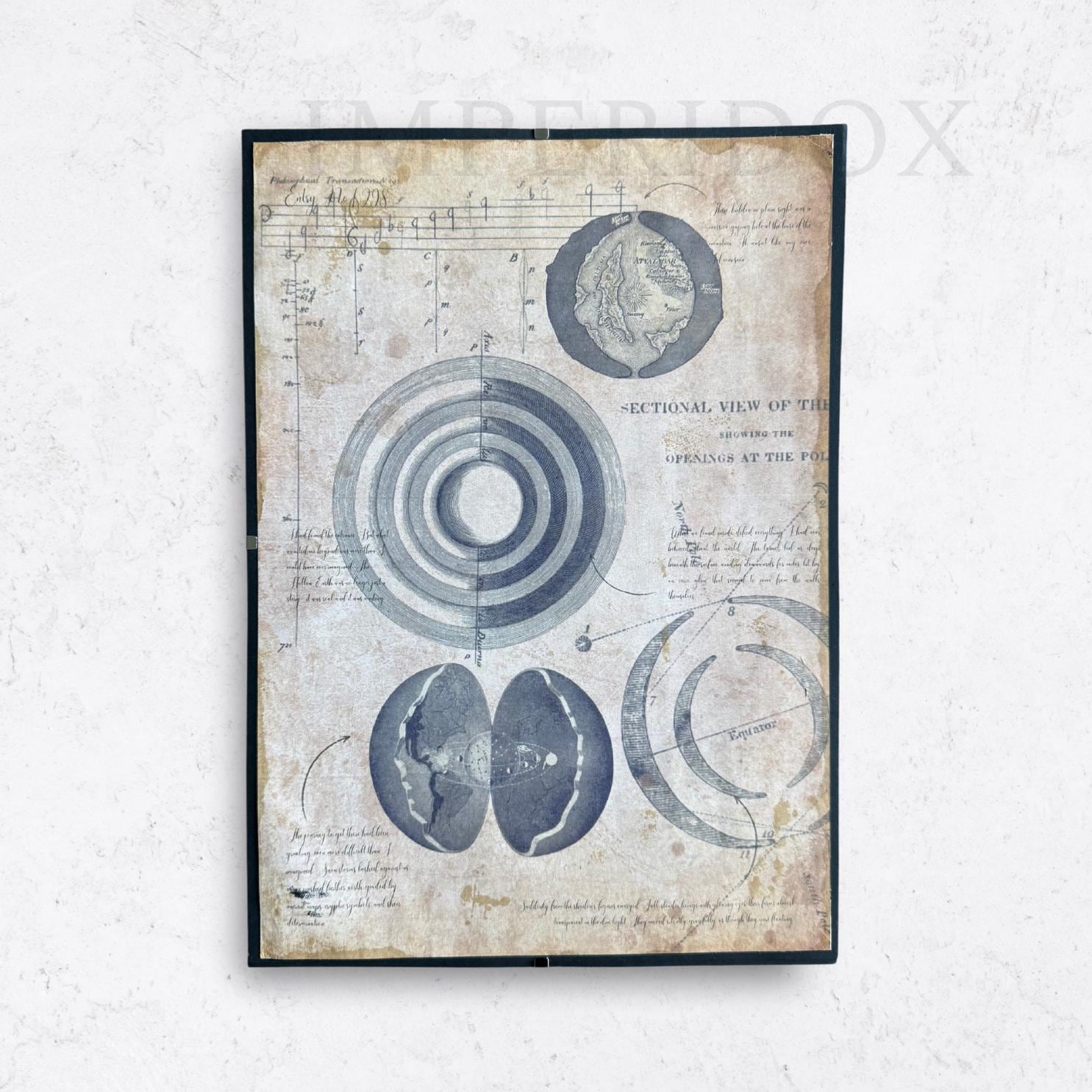 Hollow Earth Art Print - Hollow Earth Poster - Agartha Map - Etsy