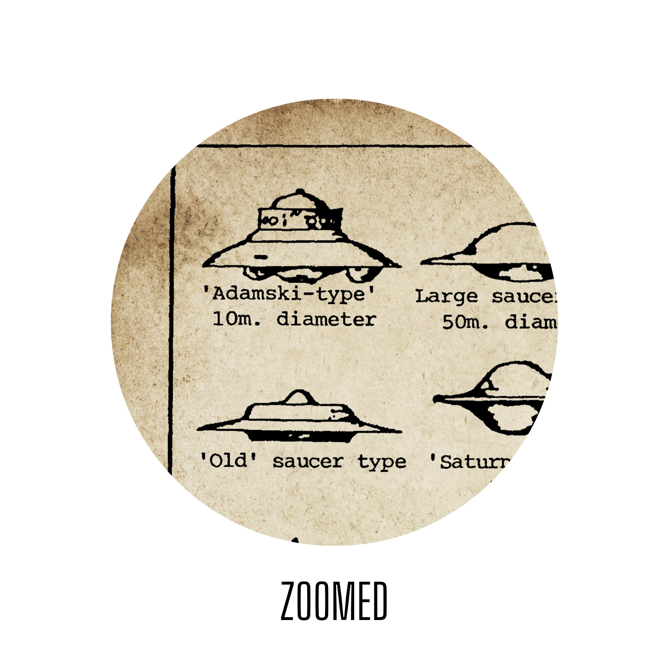 UFO Identification Chart Print, Vintage-inspired Alien Spacecraft ...
