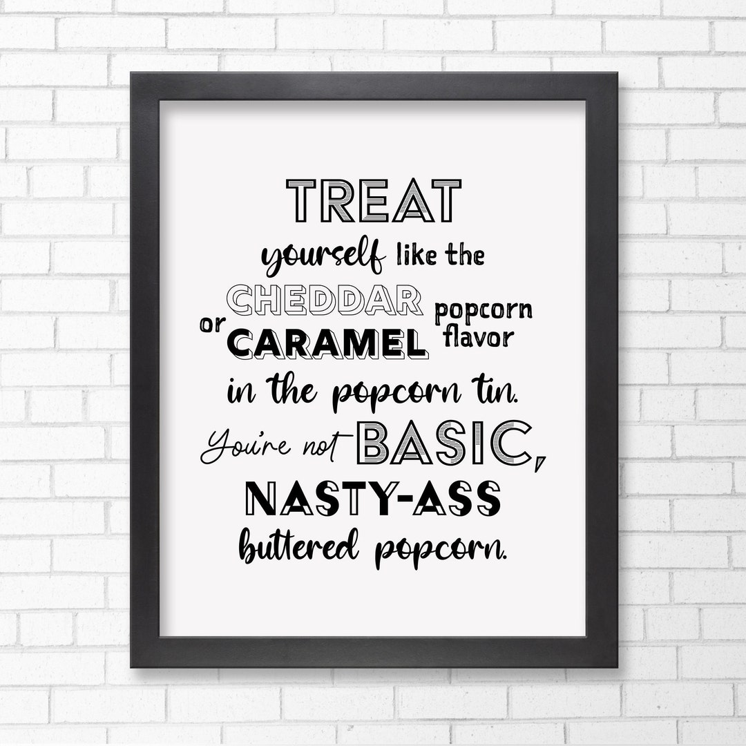 Cody Rigsby Buttered Popcorn Quote Print // Illustrator // Frame-able ...
