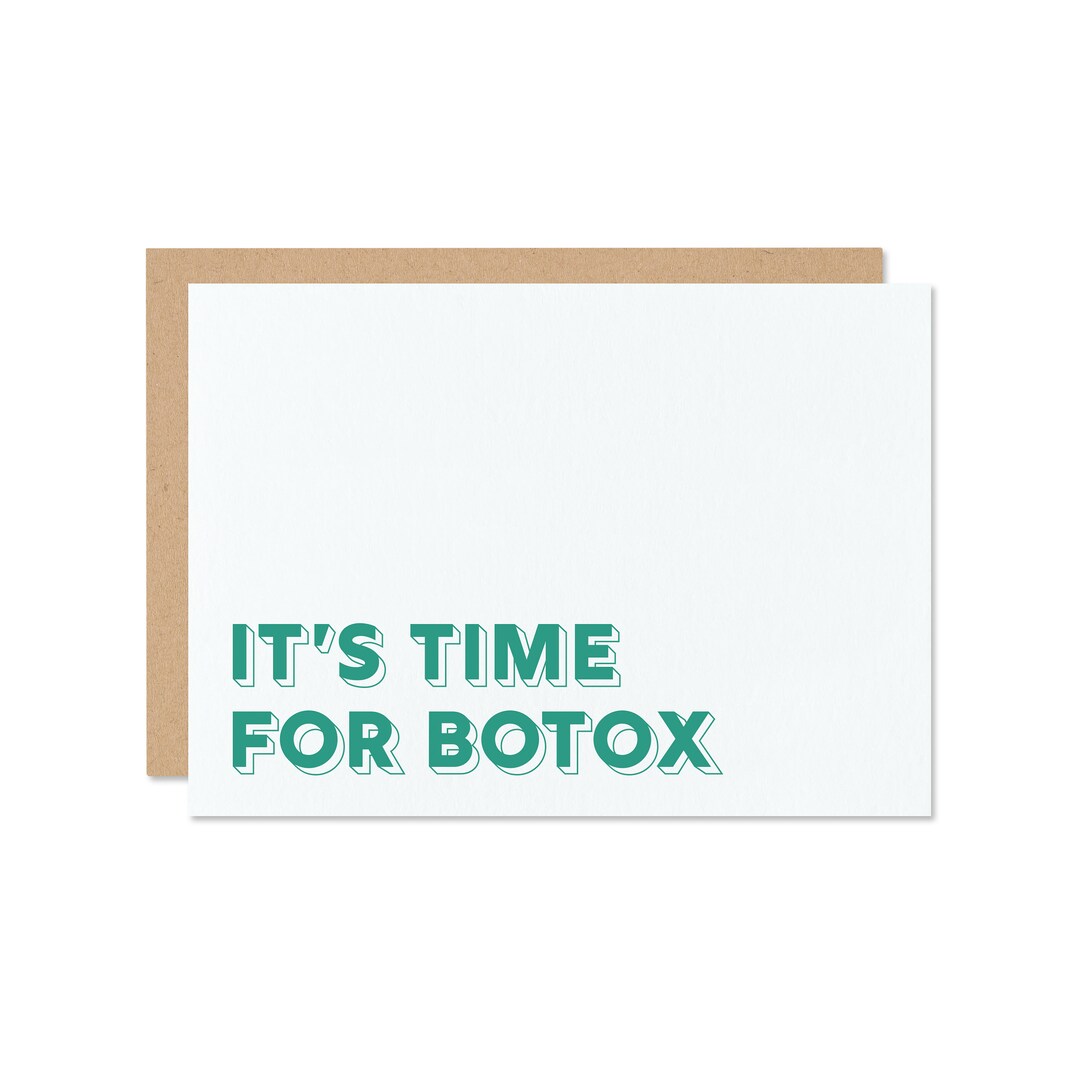 Botox Mini Greeting Card // Happy Birthday Card // Birthday Card ...