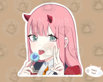 Zero Two Sticker - Etsy